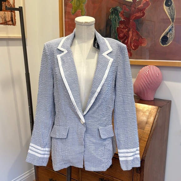 Peace of Cloth | Jackets & Coats | Peace Of Cloth Striped Blazer | Poshmark